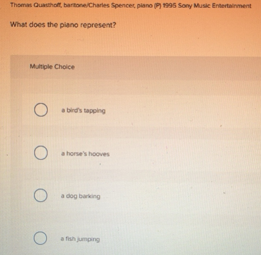 Solved: Thomas Quasthoff, baritone/Charles Spencer, piano (P) 1995 Sony ...