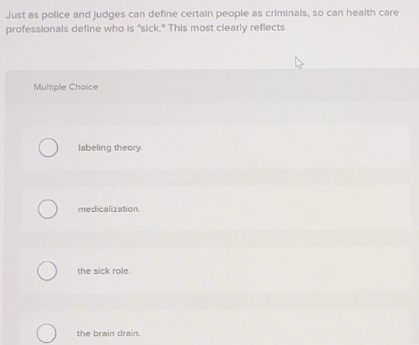 Solved: Just as police and judges can define certain people as ...