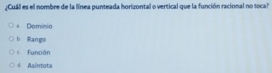 Resuelto:¿Cuál es el nombre de la línea punteada horizontal o vertical ...