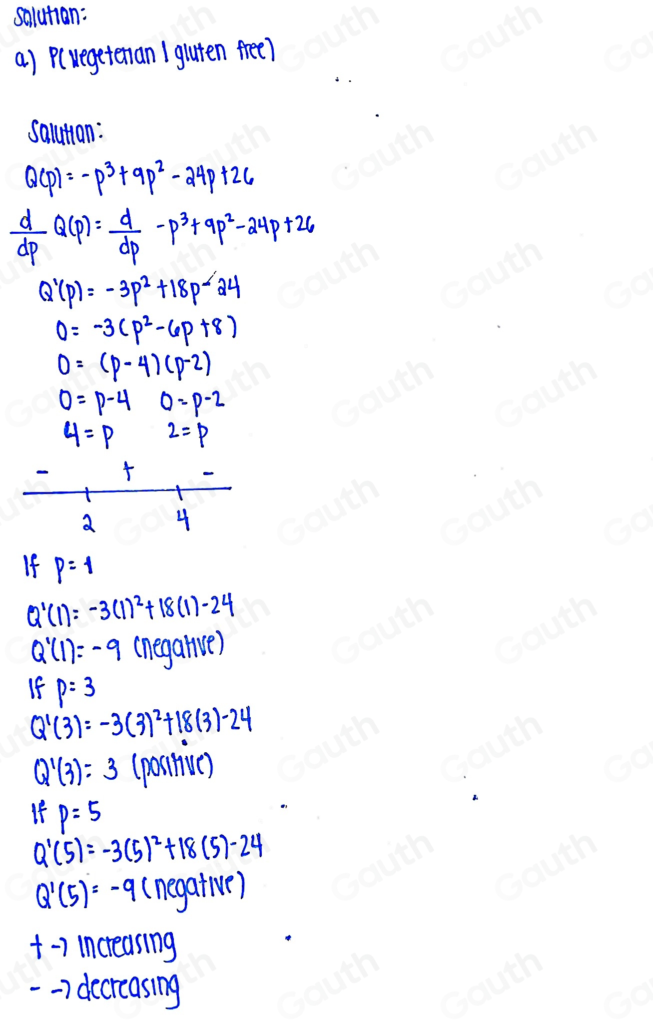 Solved: Determine the intervals along which the following function ...