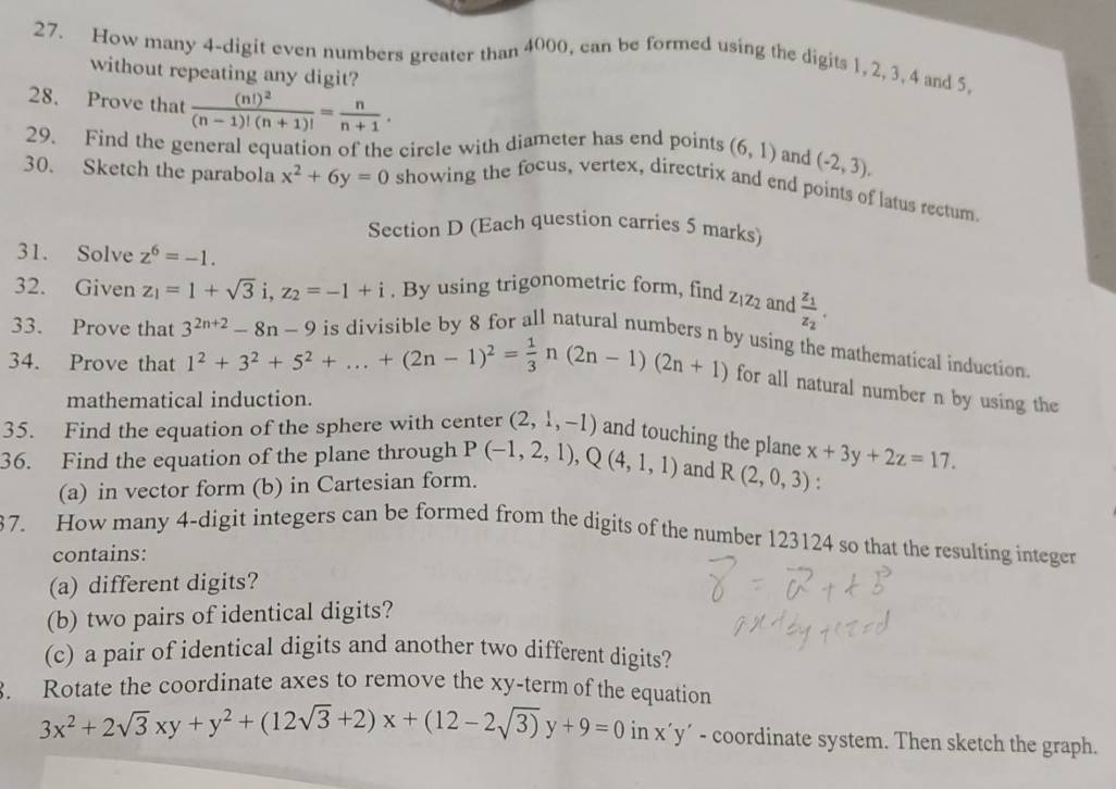 Résolu :How many 4-digit even numbers greater than 4000, can be formed ...