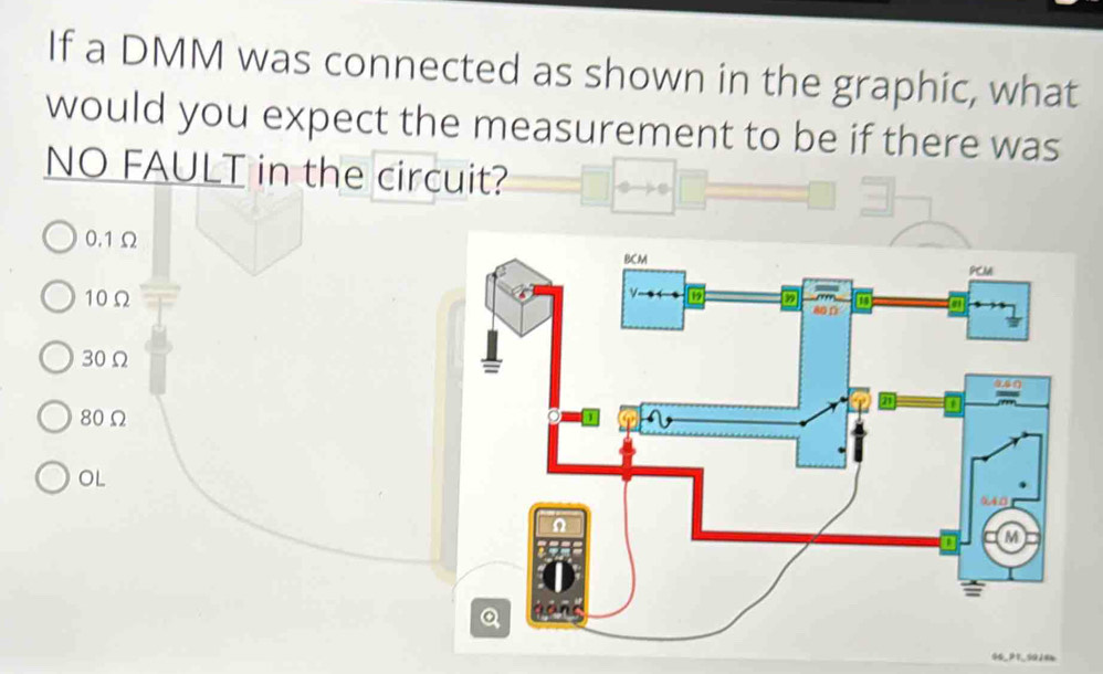 Solved: If a DMM was connected as shown in the graphic, what would you ...