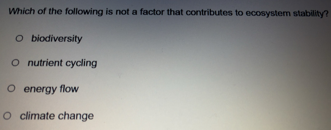 Solved: Which of the following is not a factor that contributes to ...