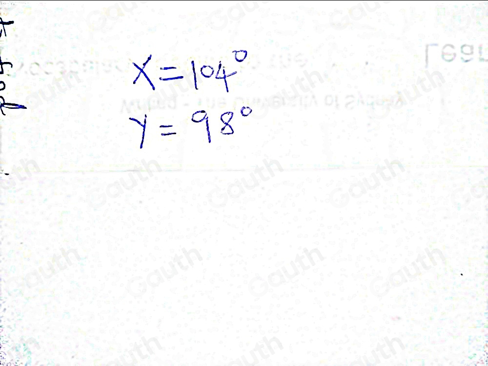 Solved: sqrt( ) Solve for angles x and y. Round to one decimal place if necessary. If your ...