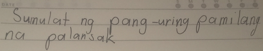 Solved: Sumulat ng pang-uring pamilang na palansak [Others]