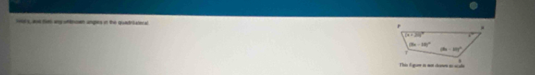 Solved: sao6 fim ay sftnown anges in the quadritateral This figure is ...