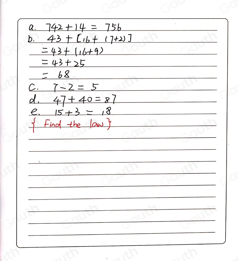 Solved: Find the next number in the following number sequences: a. 764 ...