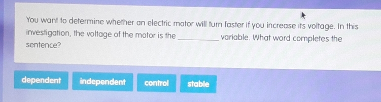 Solved: You want to determine whether an electric motor will turn ...