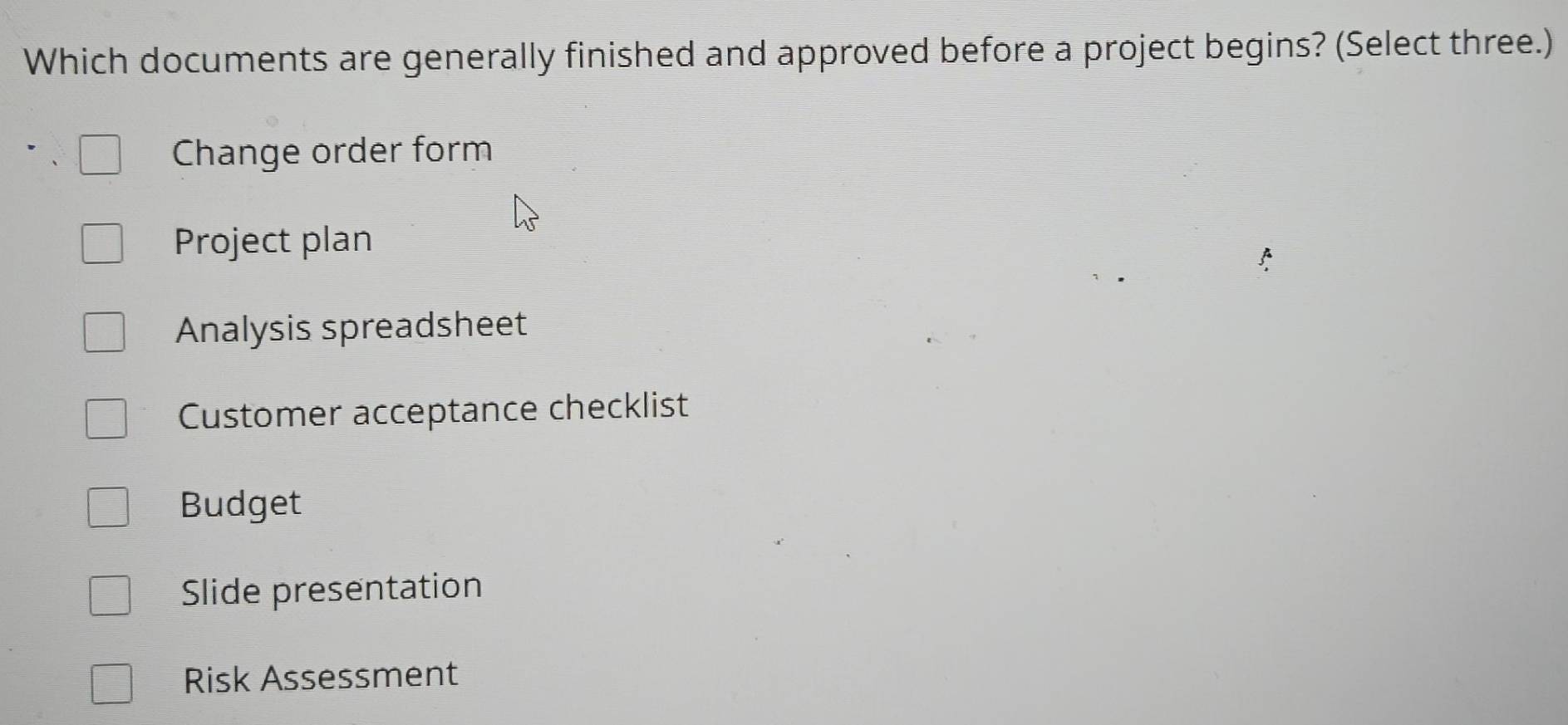 Solved: Which documents are generally finished and approved before a ...