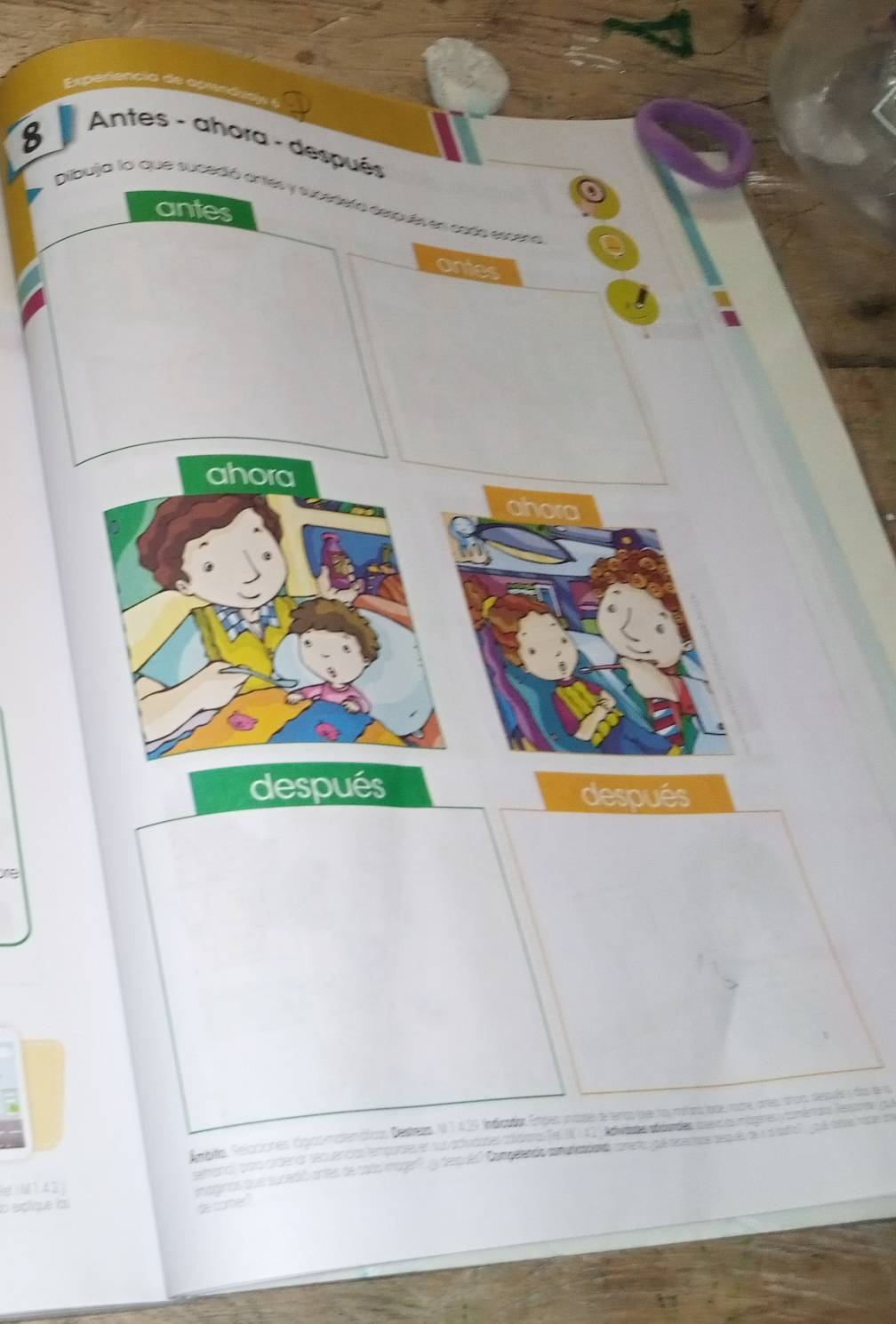 Resuelto:ap 8 Antes - ahora - después Dibuja lo que sucedió entes y ...