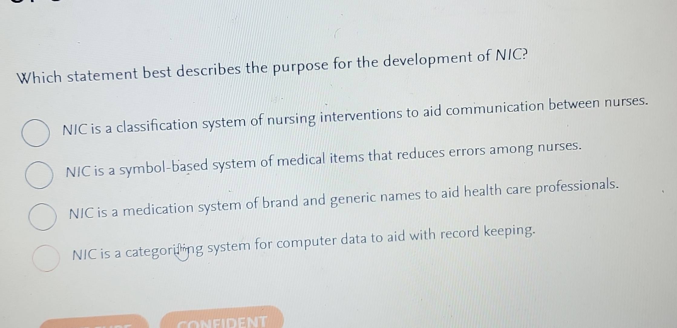 Solved: Which statement best describes the purpose for the development ...