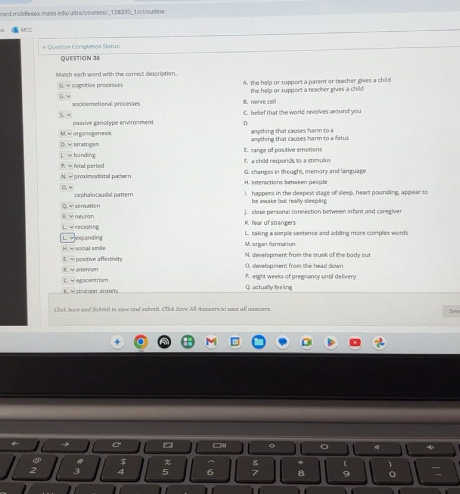 Solved: ok MCC Question Completion Status: QUESTION 36 Match each word ...