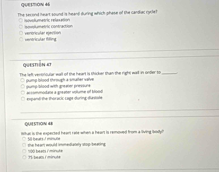 Solved: The second heart sound is heard during which phase of the ...