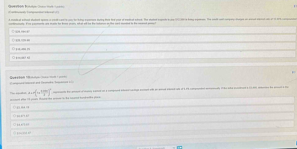 Solved: Question 9(Multiple Choice Worth 1 points) (Continuously ...