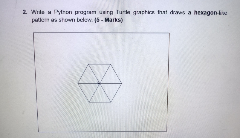 Solved: Write a Python program using Turtle graphics that draws a ...