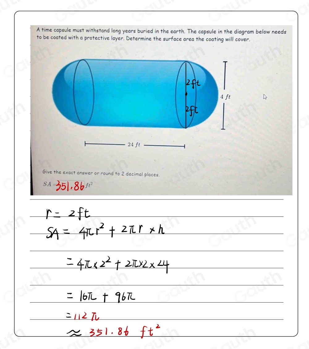 Solved: A time capsule must withstand long years buried in the earth ...