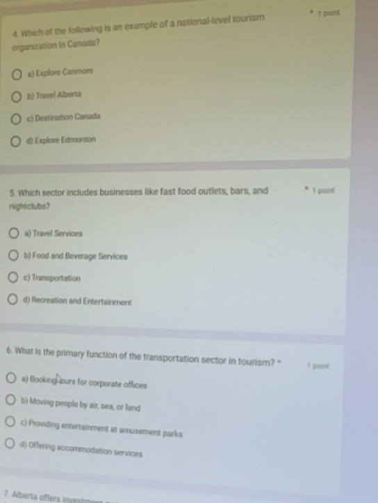 Solved: Which of the following is an example of a national-level ...