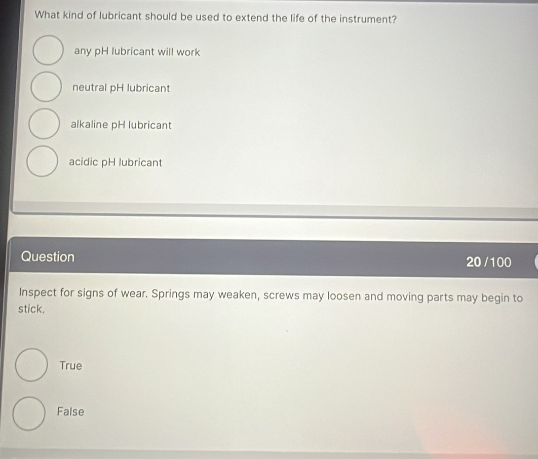 Solved: What kind of lubricant should be used to extend the life of the ...