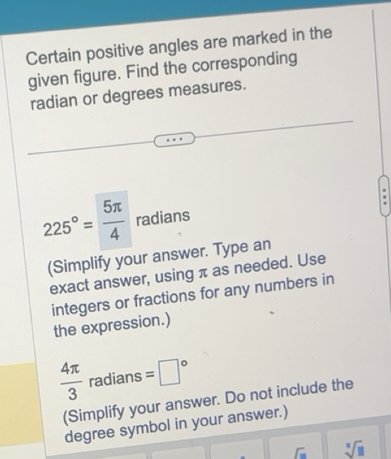 Solved: Certain positive angles are marked in the given figure. Find ...