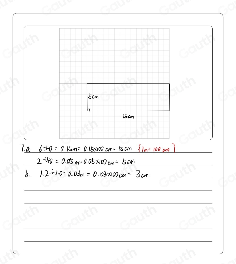 Solved: Mai wants to make a scale drawing of her kitchen. Her kitchen ...