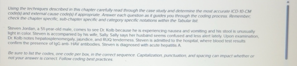 Solved: Using the techniques described in this chapter carefully read ...