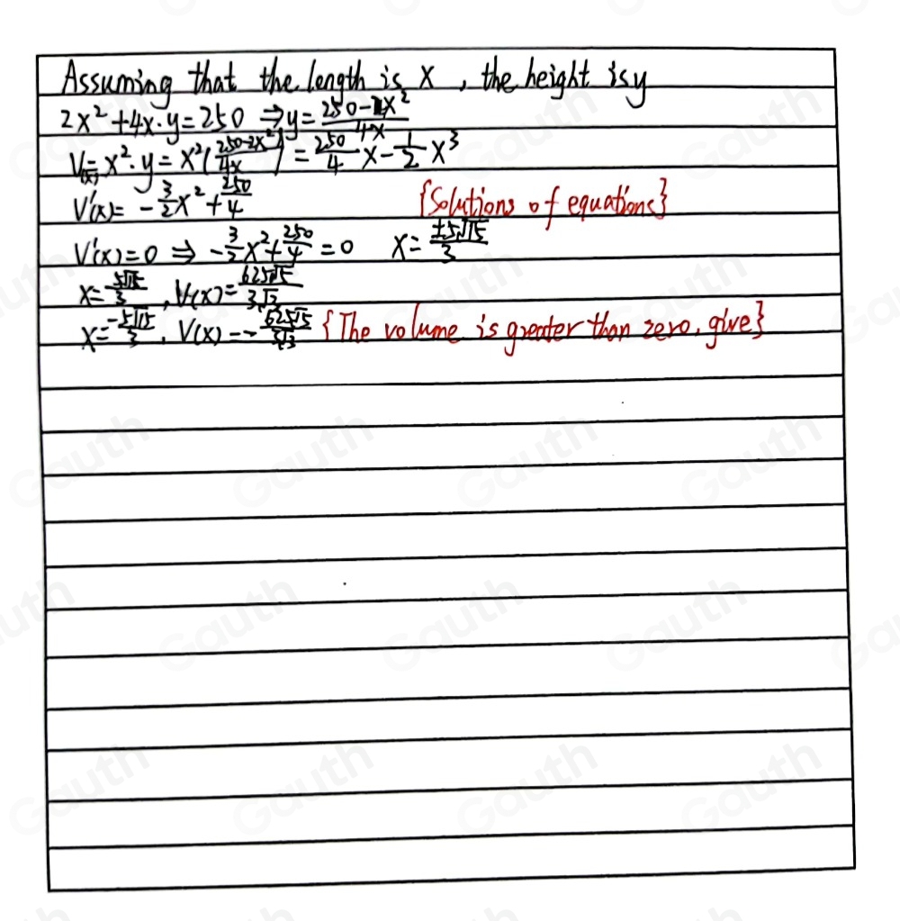 Solved: A rectangular block of metal with a square cross- section has a ...