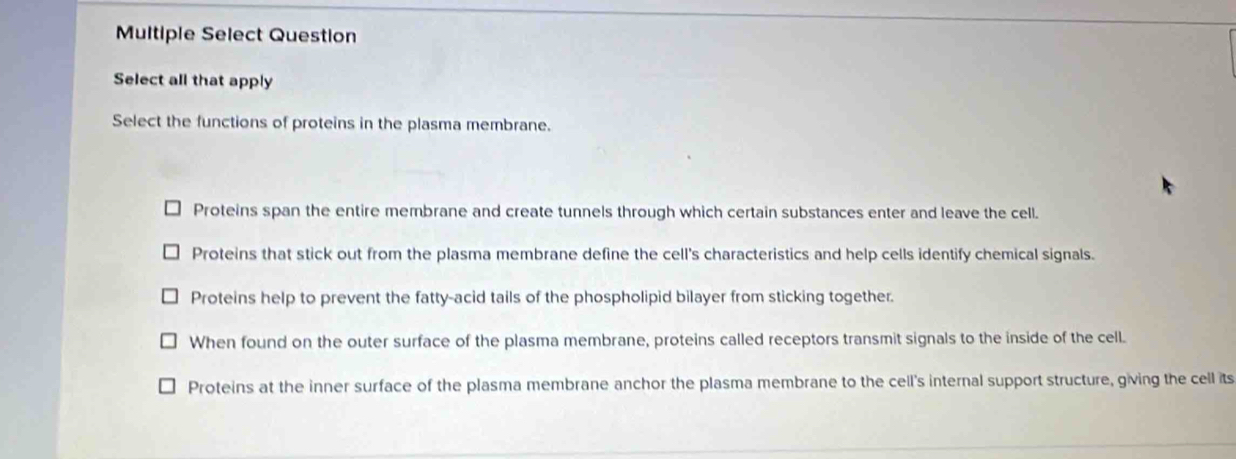 Solved: Multiple Select Question Select all that apply Select the ...