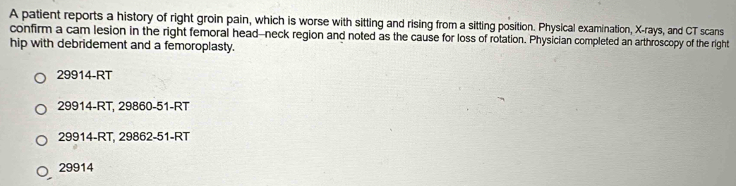 Solved: A patient reports a history of right groin pain, which is worse ...