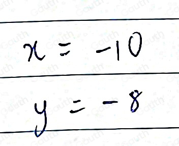 Solved: Solve the system of equations 2x-3y=4 and 9x-8y=-26 by combining the equations. (2x-3y=4 ...