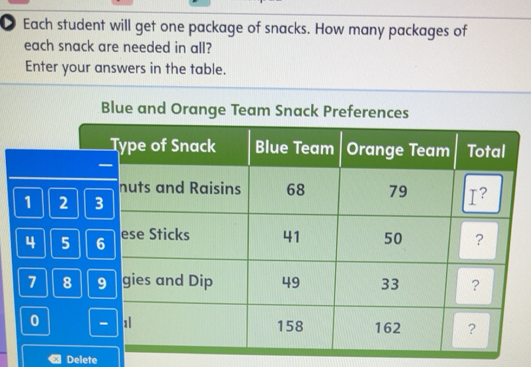 Solved: Each student will get one package of snacks. How many packages ...