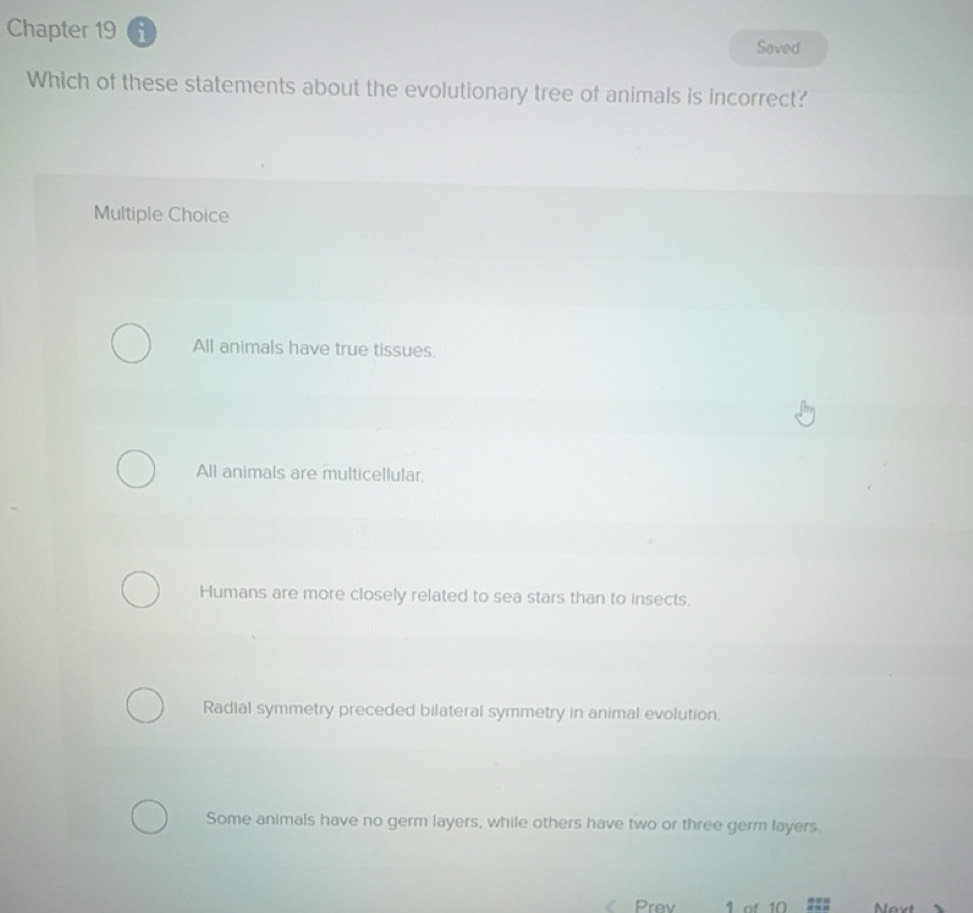 Solved: Chapter 19 Saved Which of these statements about the ...