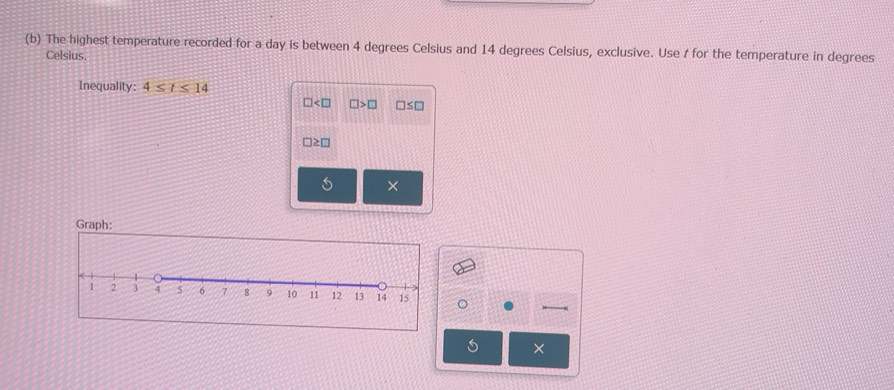 Solved: The highest temperature recorded for a day is between 4 degrees ...