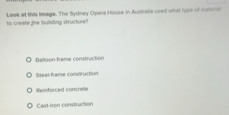 Solved: Look at thIs Image. The Sydney Opera House in Australia used ...
