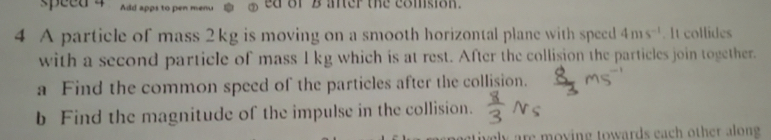 Solved: speed 4 Add apps to pen menu ed of B aner the comsion. 4 A ...