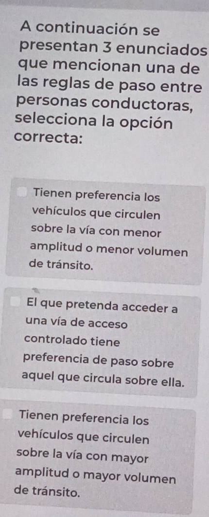 Resuelto:A continuación se presentan 3 enunciados que mencionan una de ...