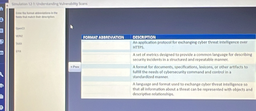 Solved: Simulation 12-1: Understanding Vulnerability Scans a Enter the ...