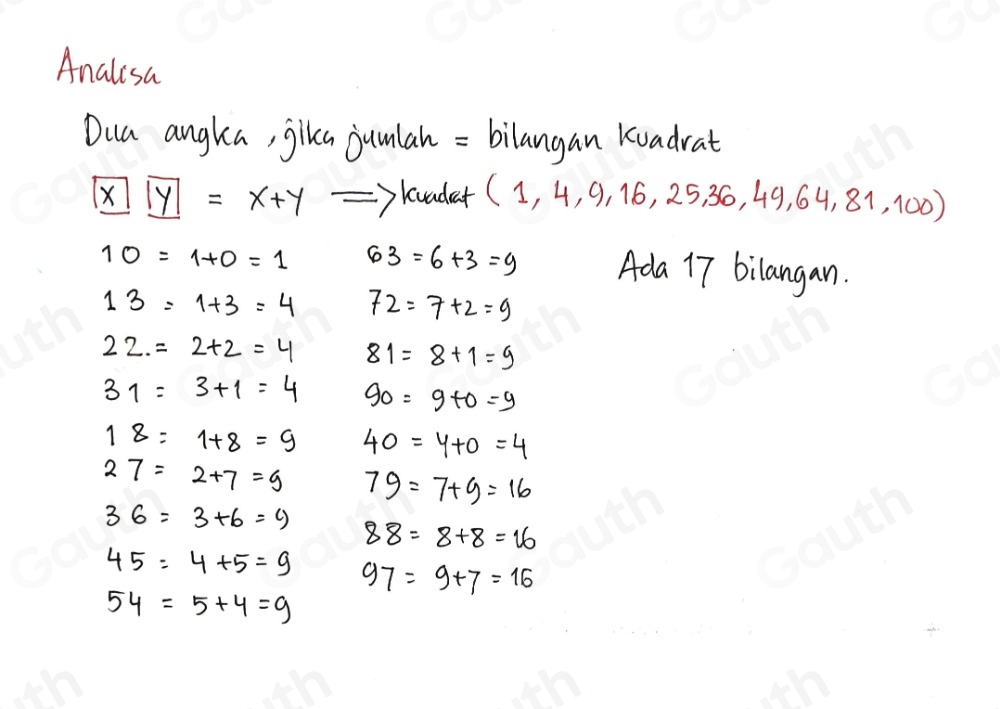 Telah dijawab:Berapa banyak bilangan dua angka yang jumlah angka ...