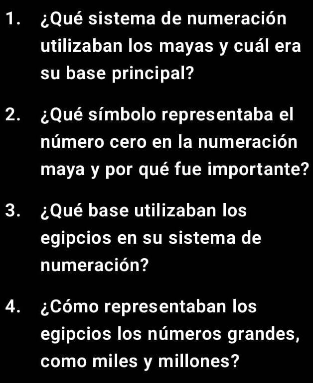Resuelto:¿Qué sistema de numeración utilizaban los mayas y cuál era su ...