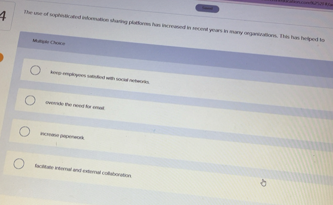Solved: dcation.cor%252 F l/ Saved 4 The use of sophisticated ...