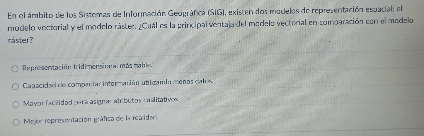 Resuelto:En el ámbito de los Sistemas de Información Geográfica (SIG ...