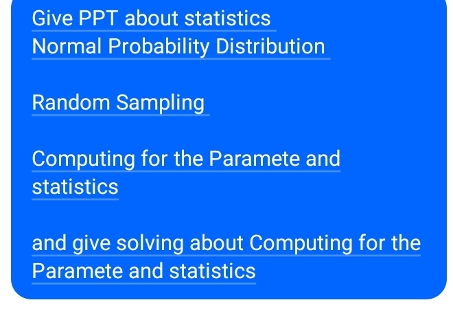 Solved: Give PPT about statistics Normal Probability Distribution ...