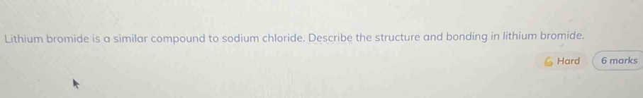 Solved: Lithium bromide is a similar compound to sodium chloride ...