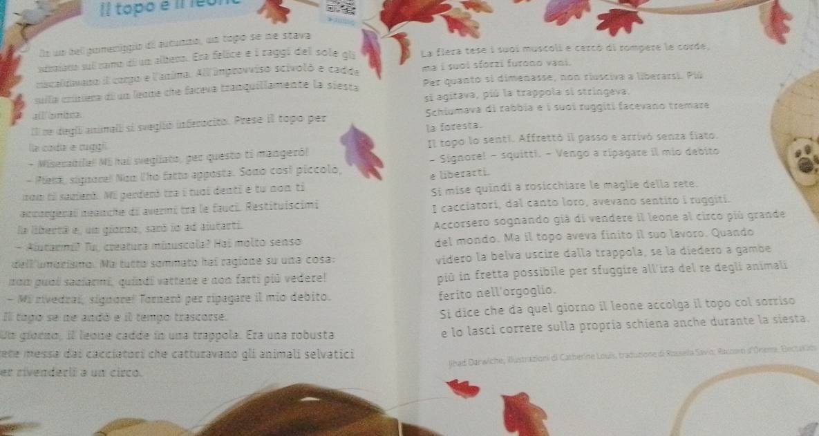 Risolto:Il topo é Il 1201 Ee un bell pirmeniogio de autunitó, un topo ...