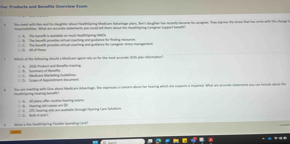 Solved: Our Products and Benefits Overview Exam You meelt with Ben and ...