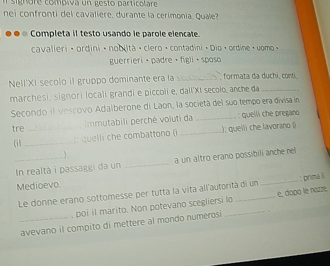 Risolto:Il signore compiva un gesto particolare nei confronti del ...