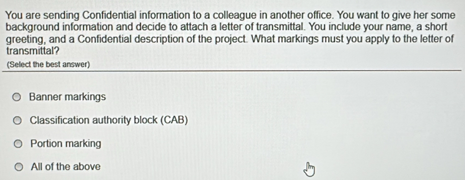 Solved: You are sending Confidential information to a colleague in ...