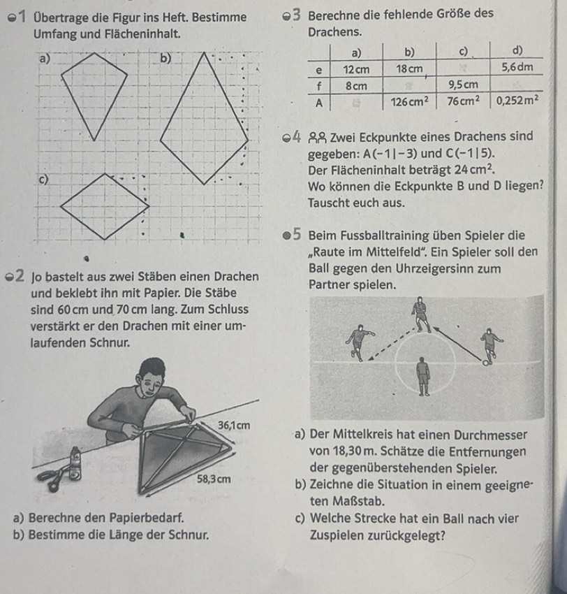 Gelöst:1 Übertrage die Figur ins Heft. Bestimme 3 Berechne die fehlende ...