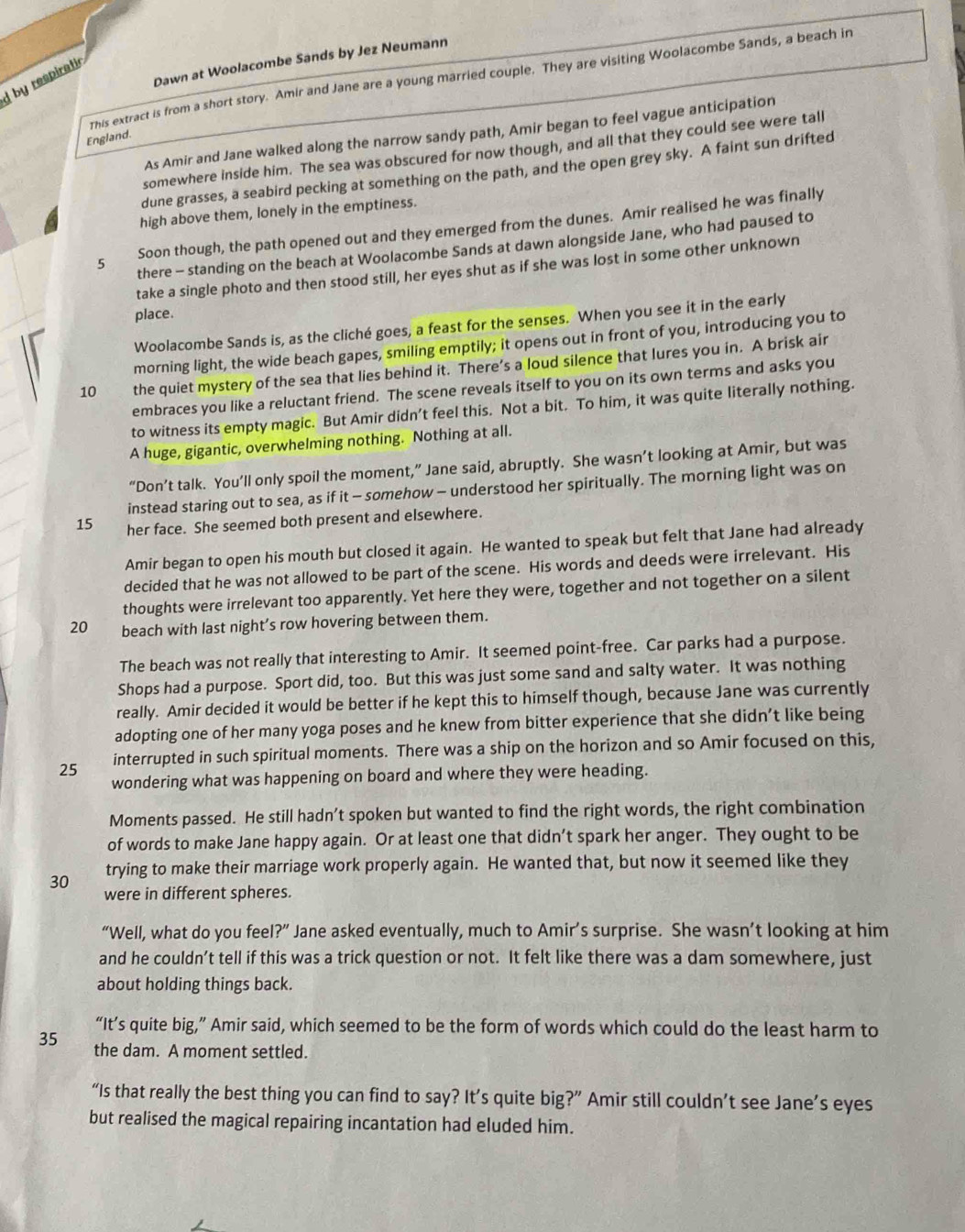 Solved: Dawn at Woolacombe Sands by Jez Neumann d by respiratic This ...