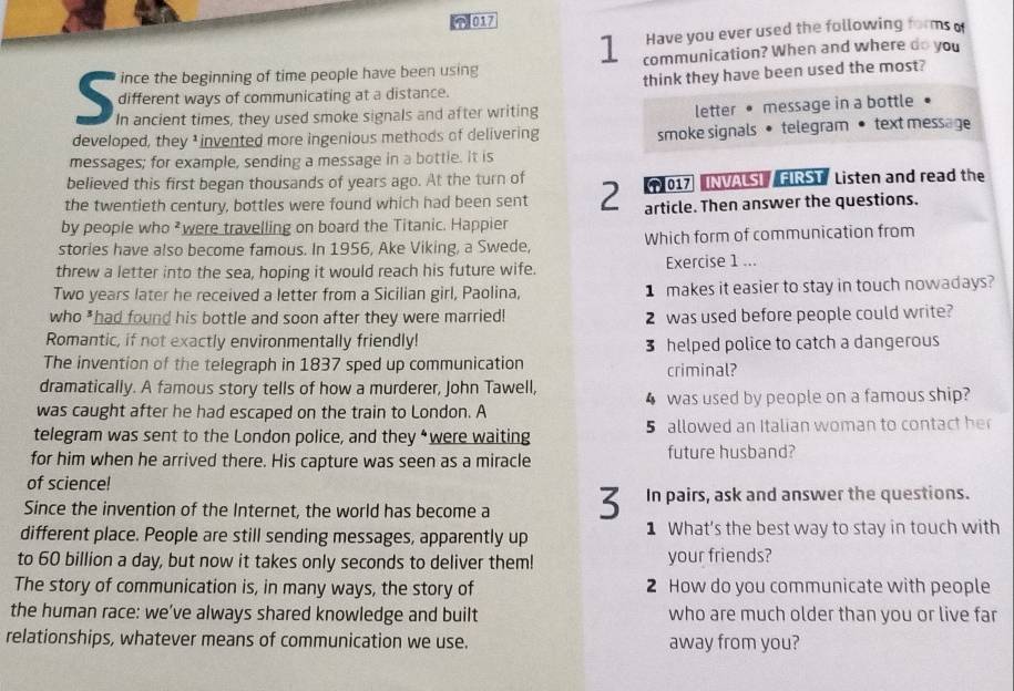 Risolto:017 1 Have you ever used the following forms a ince the ...