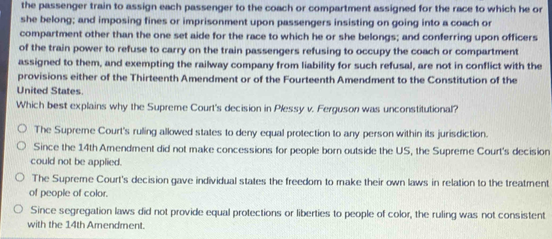 Solved: the passenger train to assign each passenger to the coach or ...